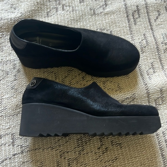 Thierry Rabotin | Shoes | Thierry Rabotin Black Sparkly Flat Forms ...